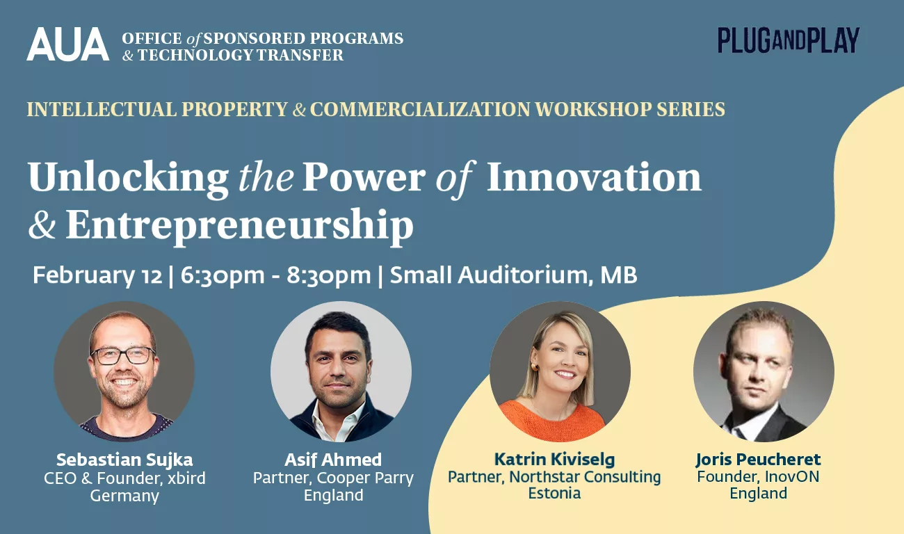 Workshop on Unlocking the Power of Innovation and Entrepreneurship - AUA Newsroom